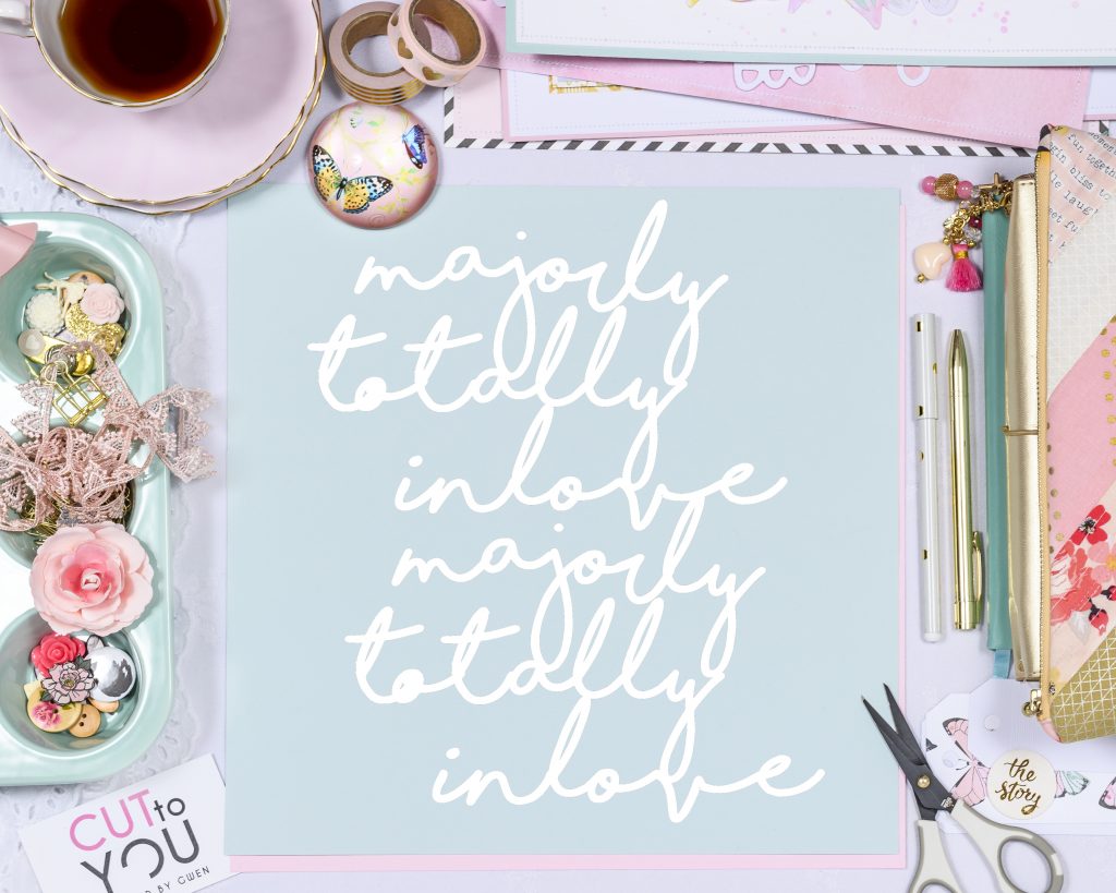 Majorly Totally Background Digital Cut file - CUT to YOU (Created By Gwen)