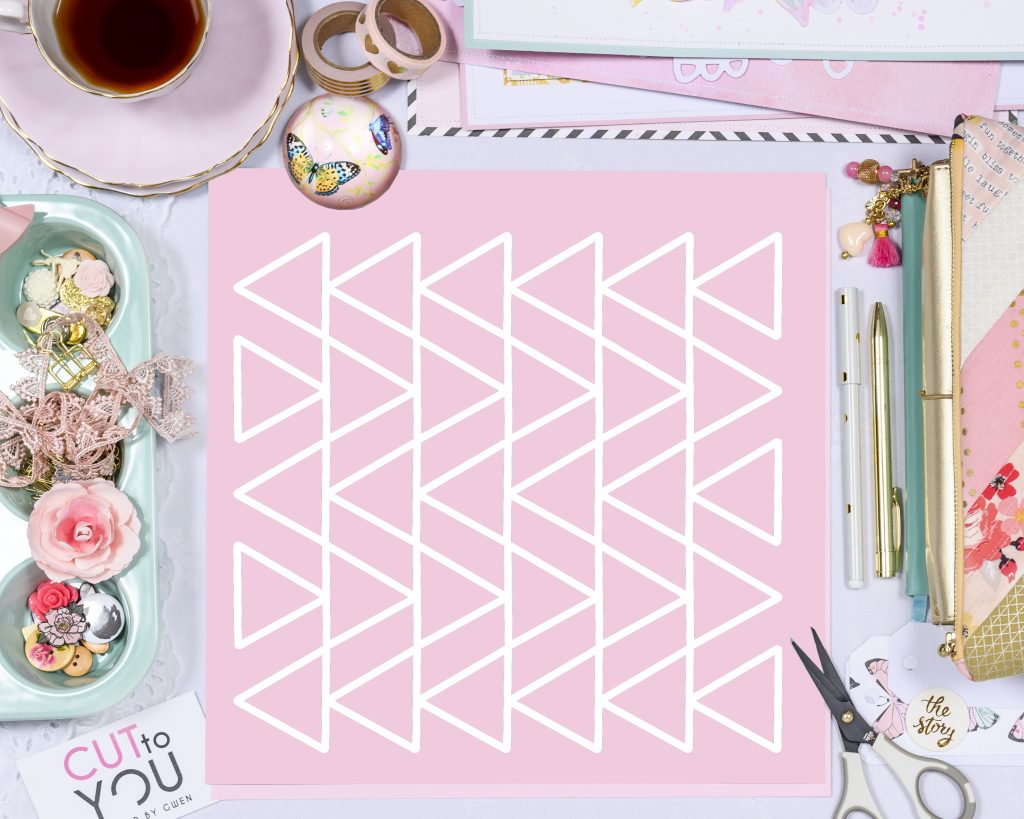Crazy Triangles Background Digital Cut file - CUT to YOU (Created By Gwen)