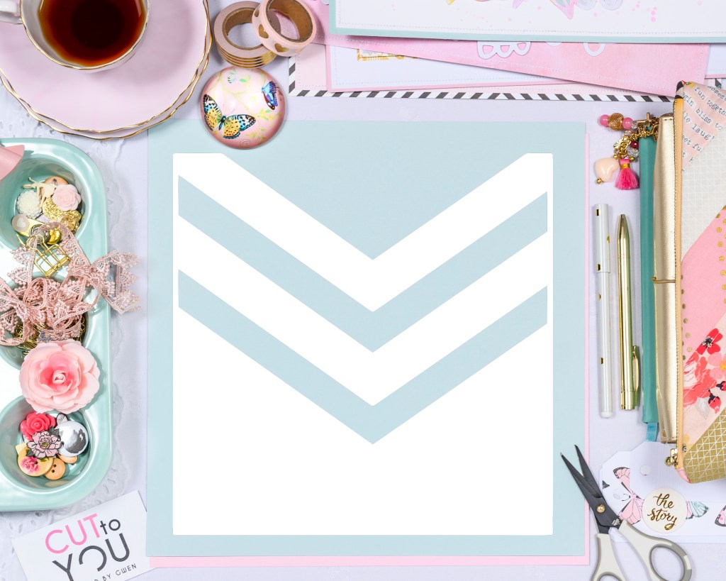 Chevron Stripe Digital Cut File - CUT to YOU (Created By Gwen)